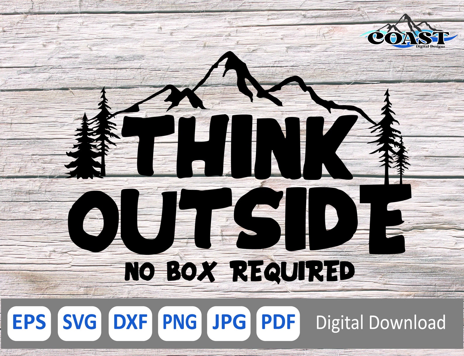Think Outside SVG No Box Required SVG Outside Svg Summer - Etsy UK