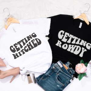 Getting Hitched SVG, Wedding Svg, Getting Rowdy SVG, Bachelorette SVG ...