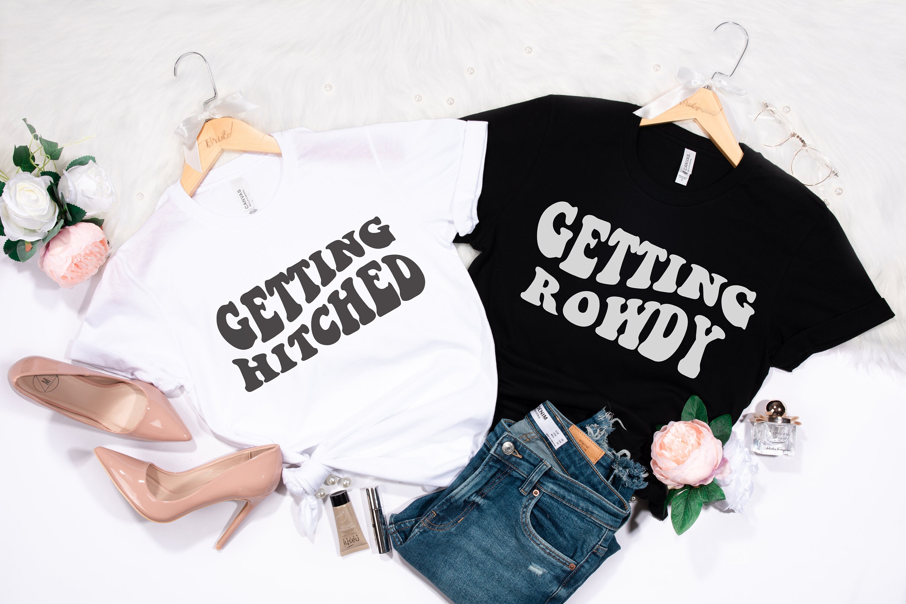 Getting Hitched SVG Wedding Svg Getting Rowdy SVG - Etsy