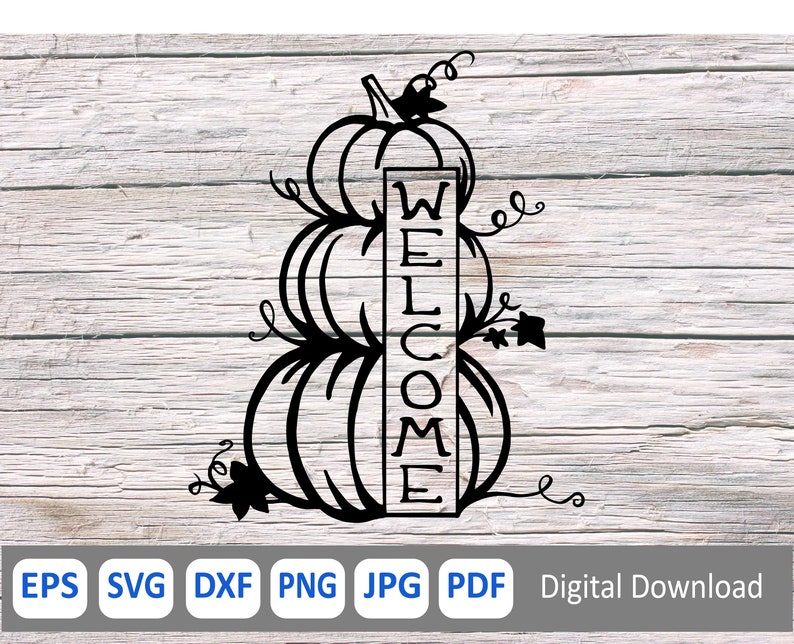 Fall Welcome Sign SVG Welcome SVG Fall SVG Pumpkin Svg - Etsy