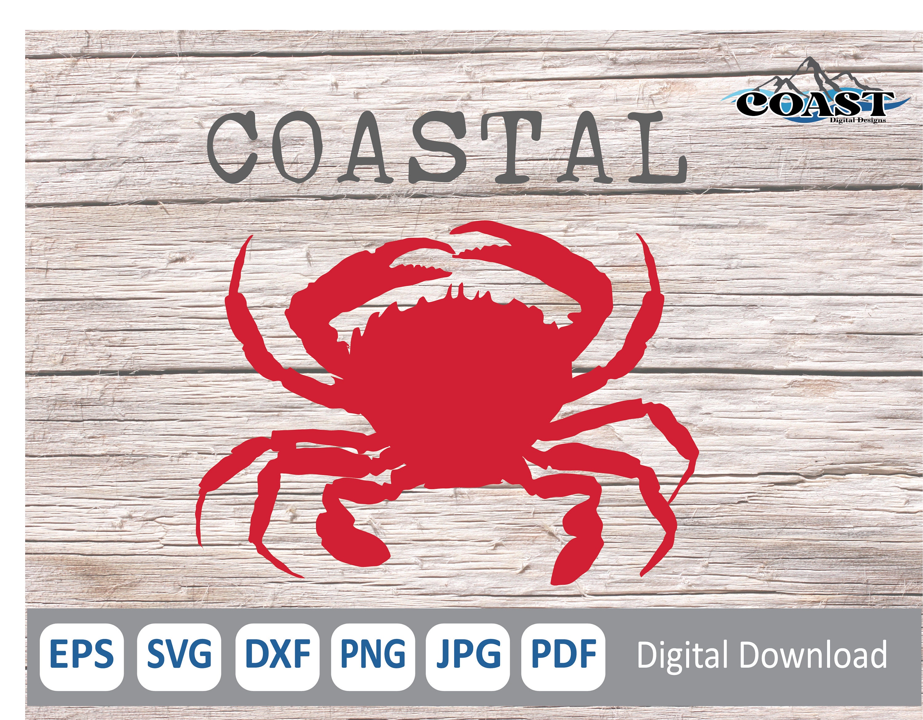 Coastal Svg Crab SVG West Coast SVG Ocean SVG for Cricut - Etsy Canada