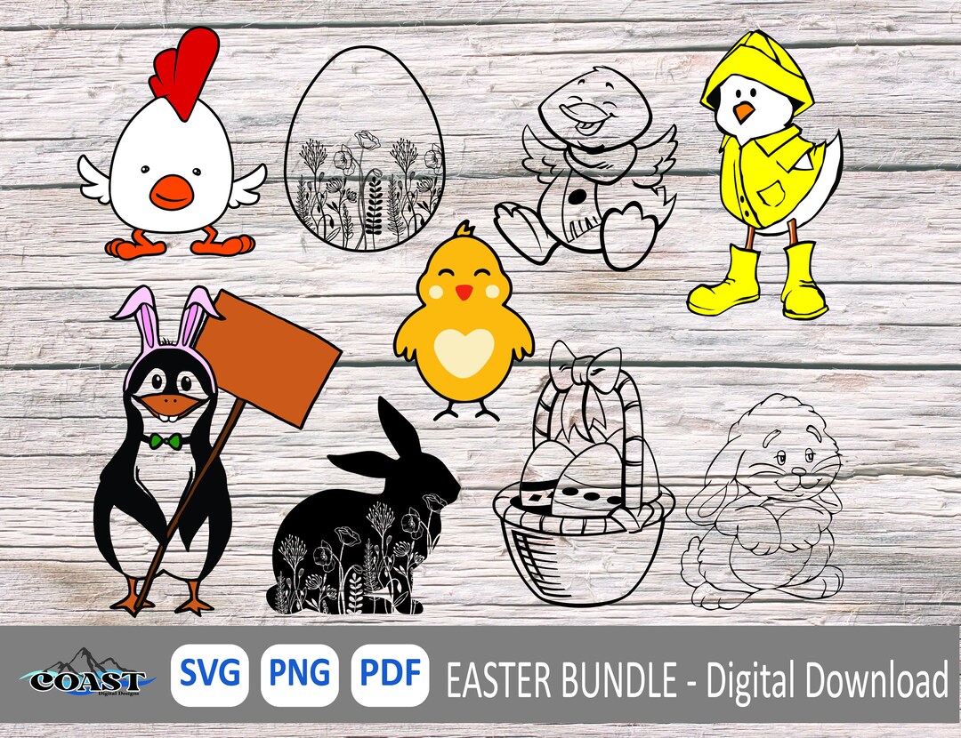 Paquete de Pascua SVG PDF PNG, Popular Easter Bundle svg, Trending ...