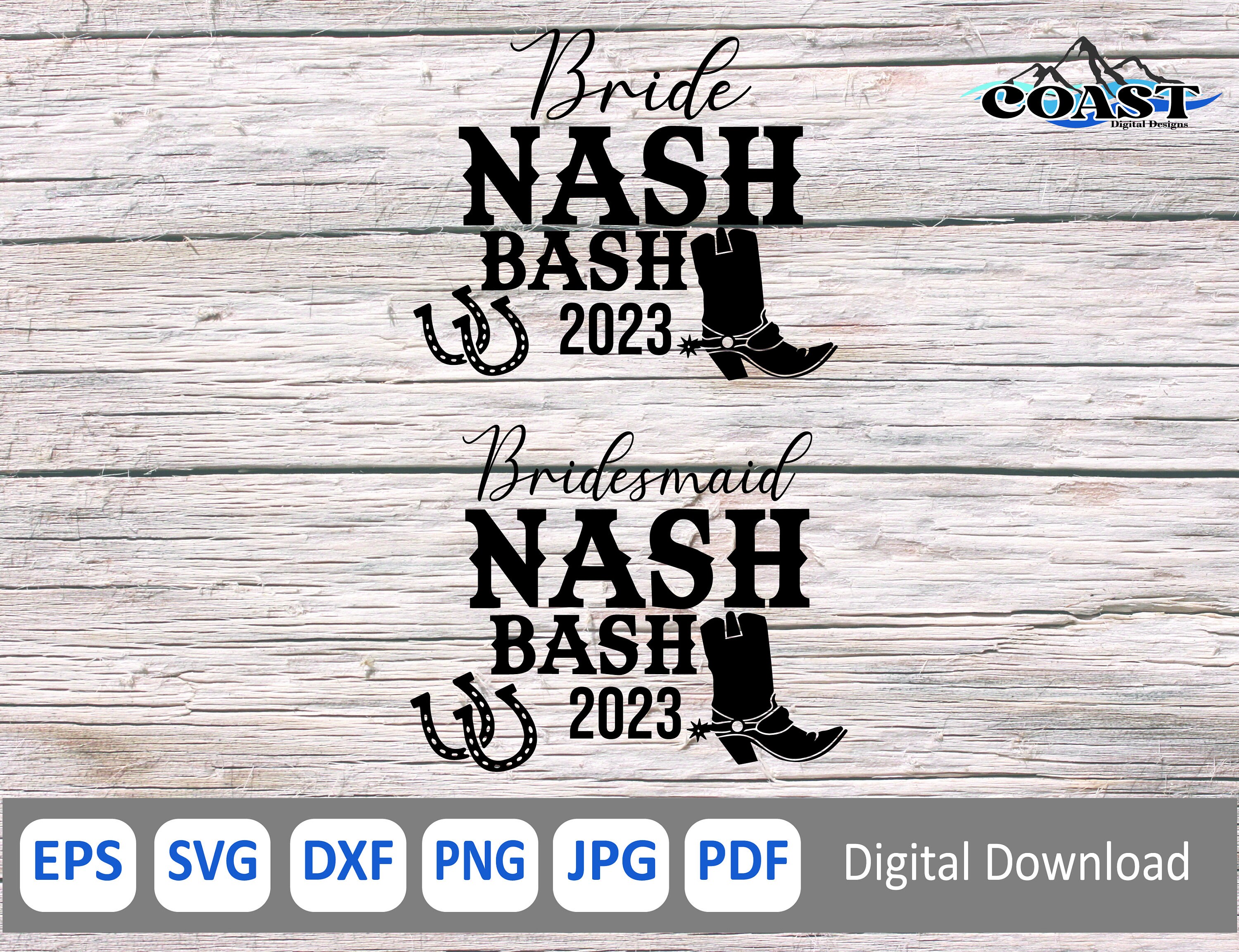 Nash Bash SVG PNG PDF Wedding Svg Nashy Bride Svg - Etsy Canada