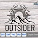 Outsider SVG PNG PDF, Outdoors Svg, Adventure Svg, Camping Svg, Hiking ...