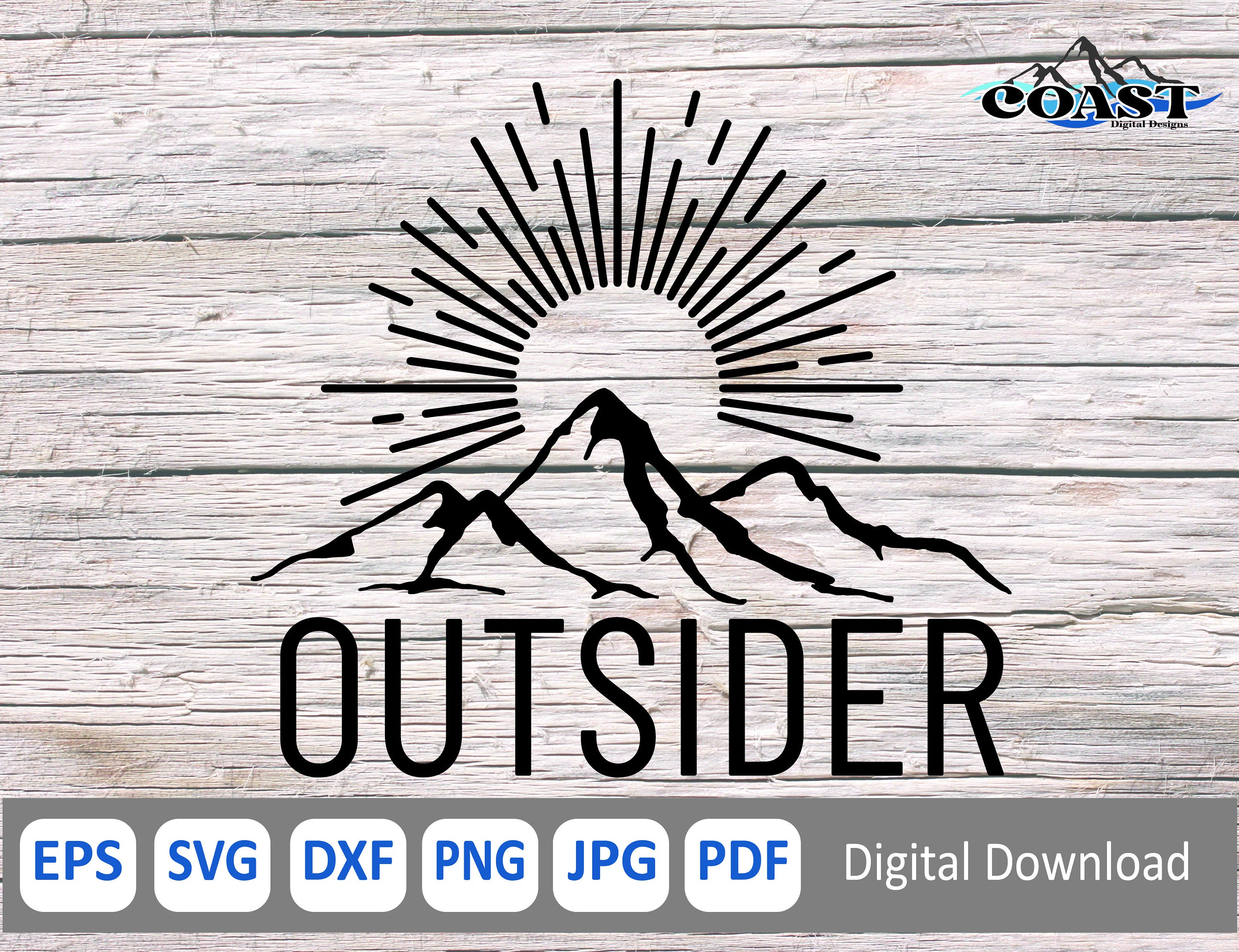 Outsider SVG PNG PDF Outdoors Svg Adventure Svg Camping - Etsy