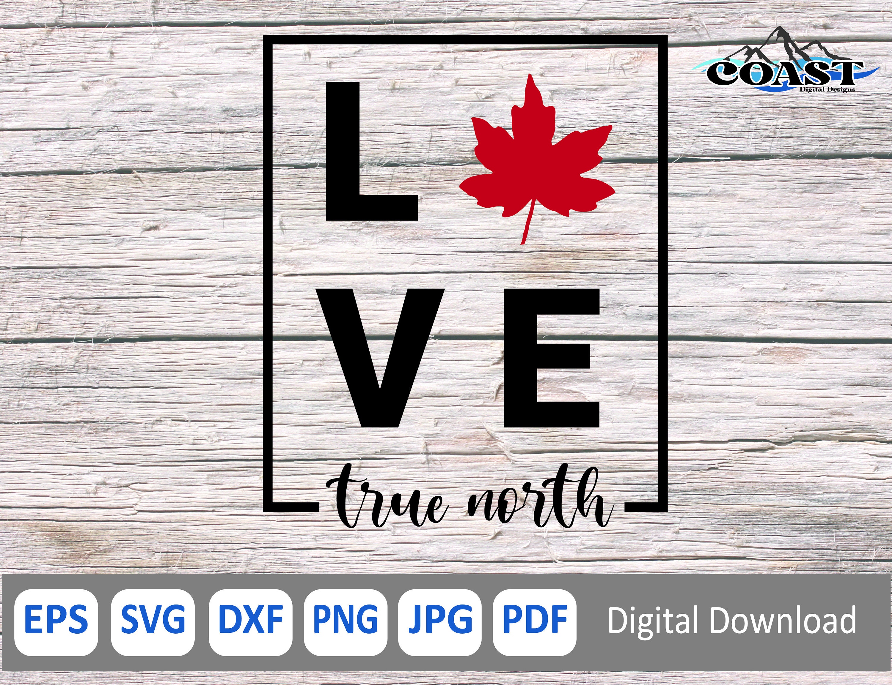 Canada SVG Love Canada SVG True North SVG Canada Day Svg - Etsy