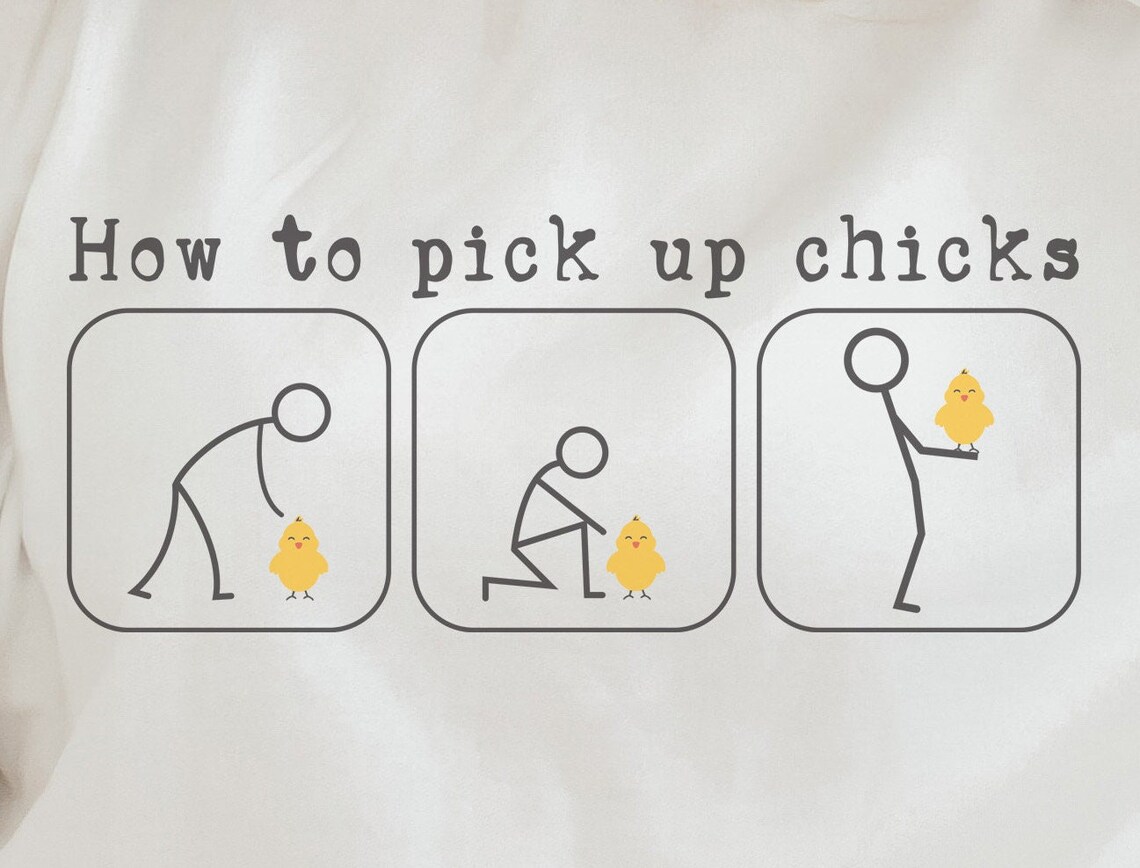 How to Pick up Chicks SVG PNG PDF, Funny Easter Shirt, Funny Easter Svg ...