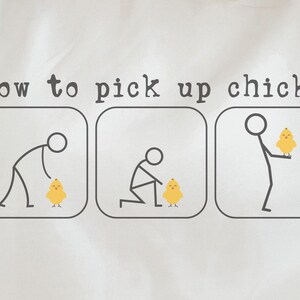 How to Pick up Chicks SVG PNG PDF, Funny Easter Shirt, Funny Easter Svg ...