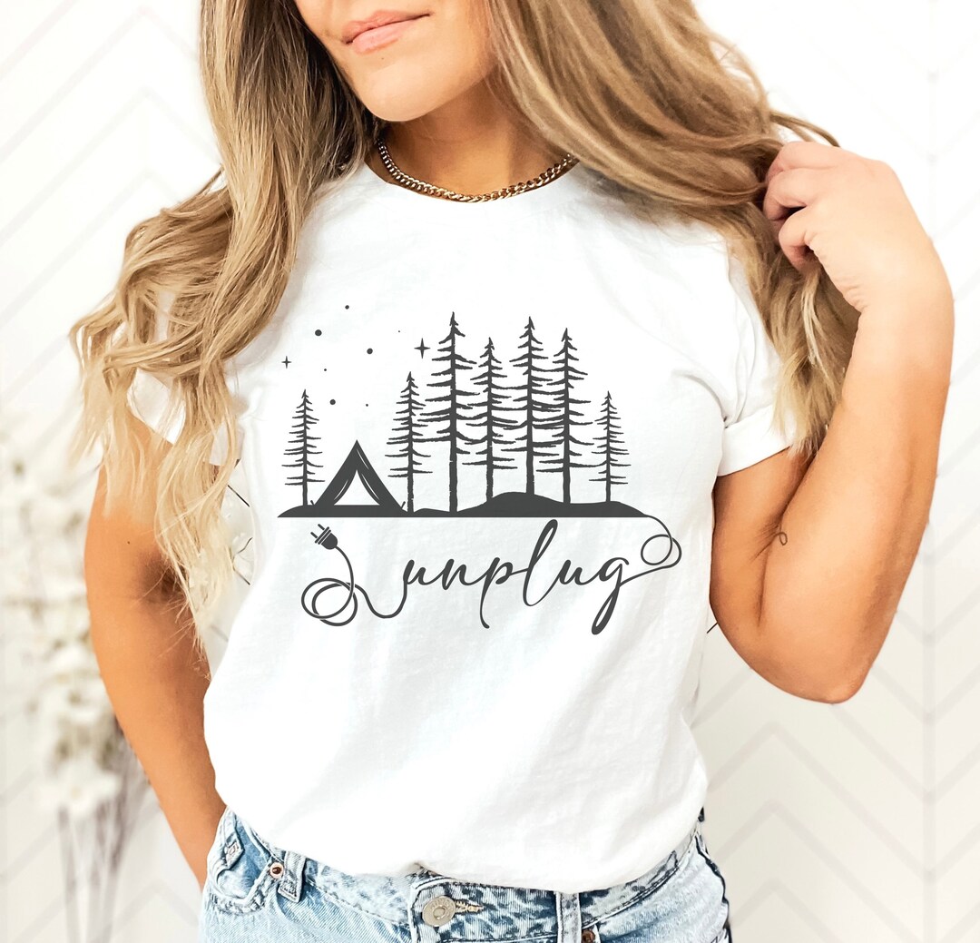 Unplug Camping SVG PNG PDF Clipart Sublimation, Cabin, Holiday, Camping ...
