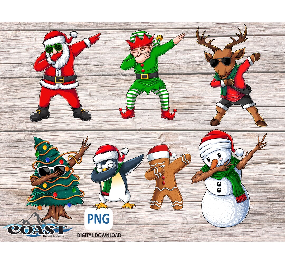 Christmas Dab Clipart Png, Santa Dabbing Png, Christmas Png, Digital ...