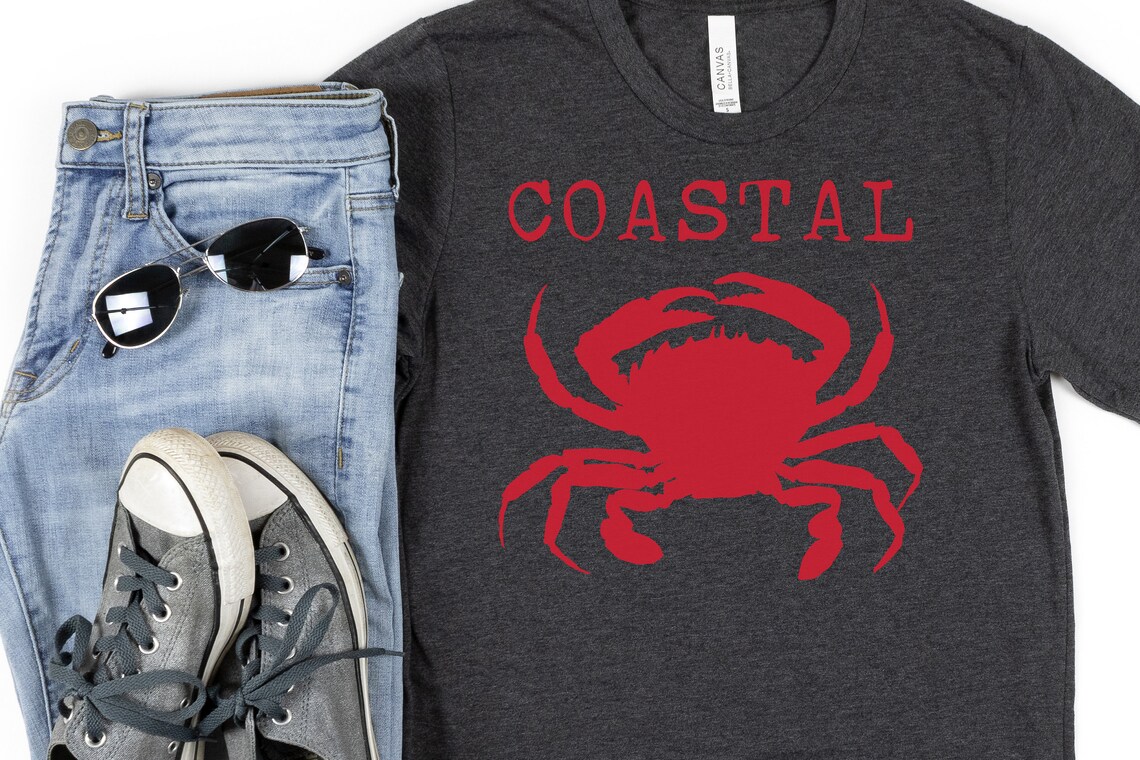 Coastal Svg, Crab SVG, West Coast SVG, Ocean SVG for Cricut and ...