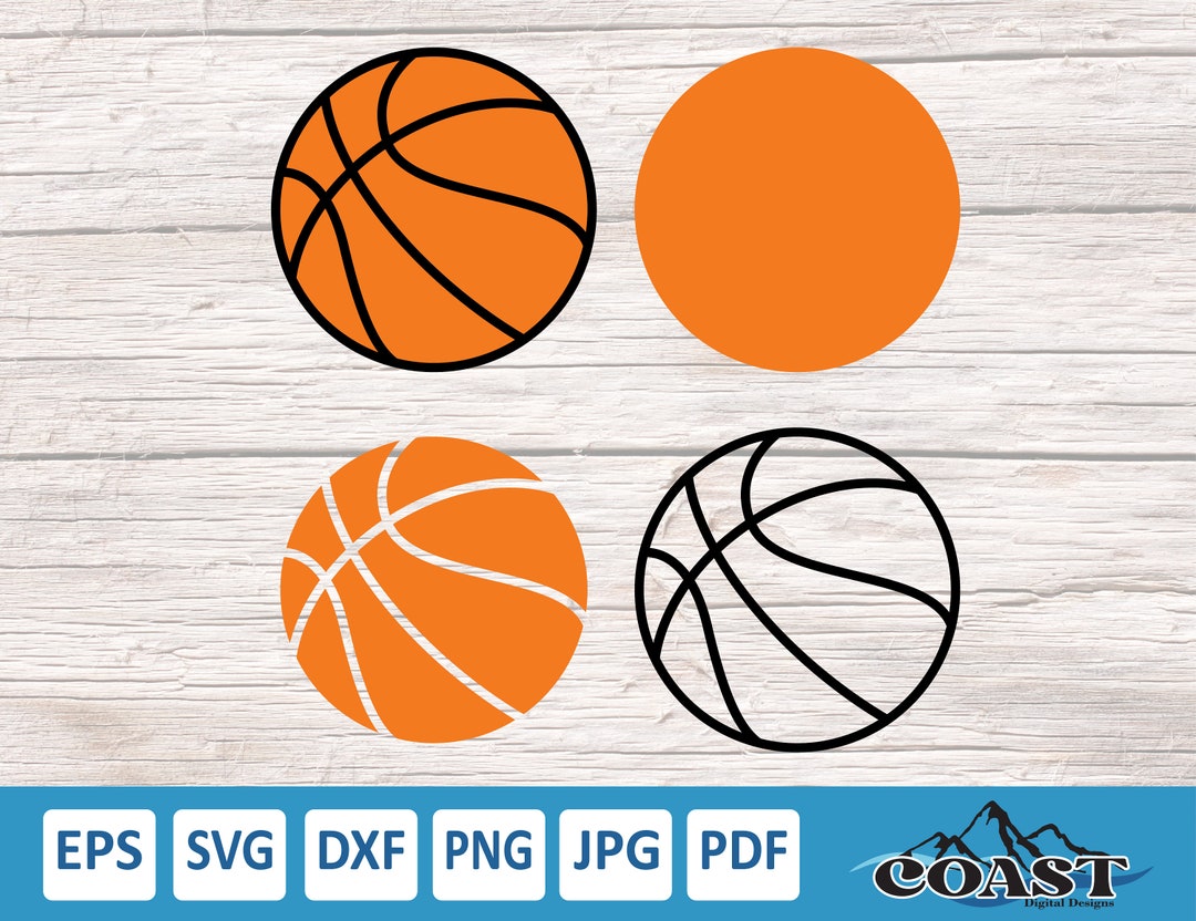 Basketball SVG PNG PDF, Basketball Svg Cricut, Basketball Silhouette ...