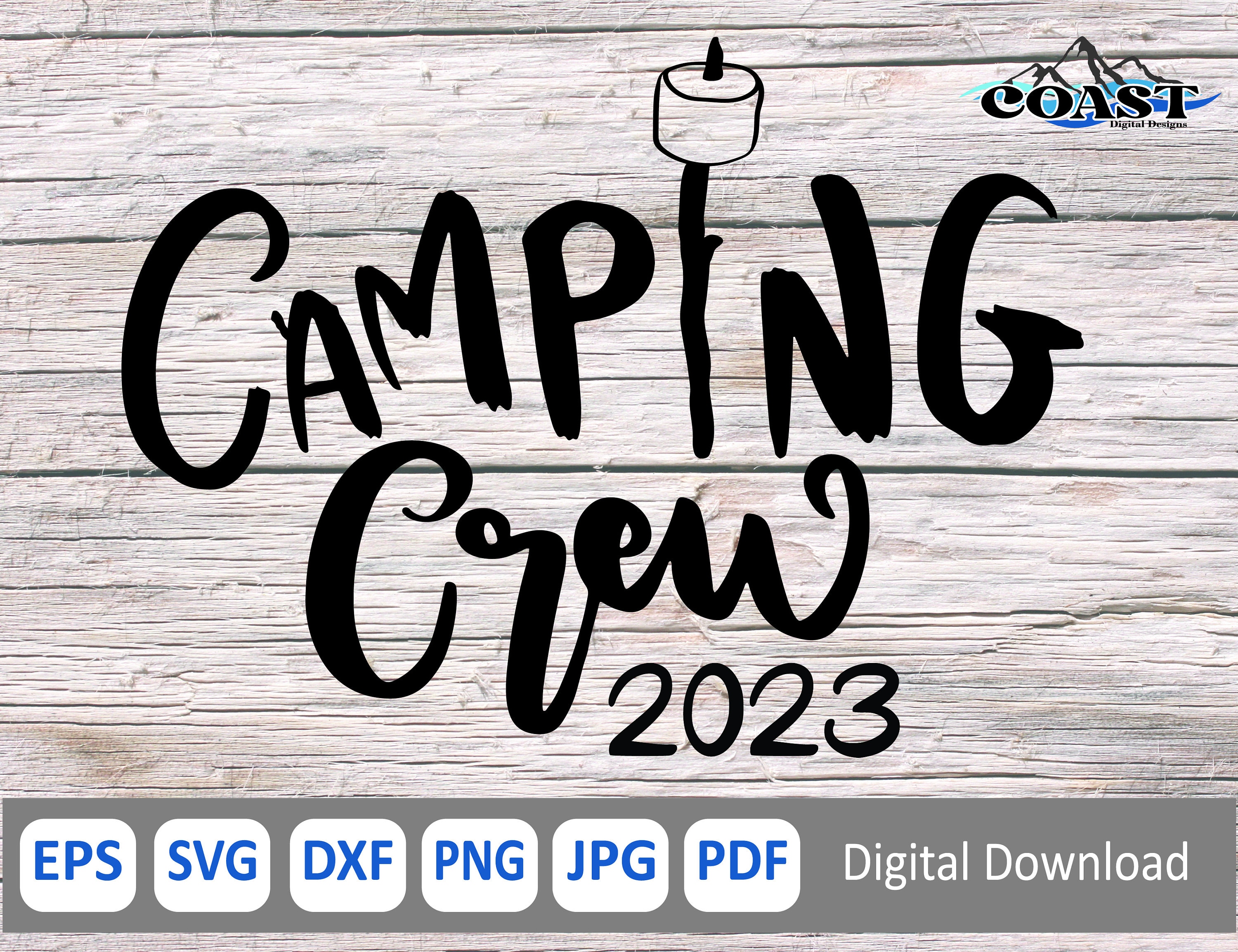 Camping Crew SVG PNG PDF, Camping Svg, Camping Life Svg, Happy Camper ...
