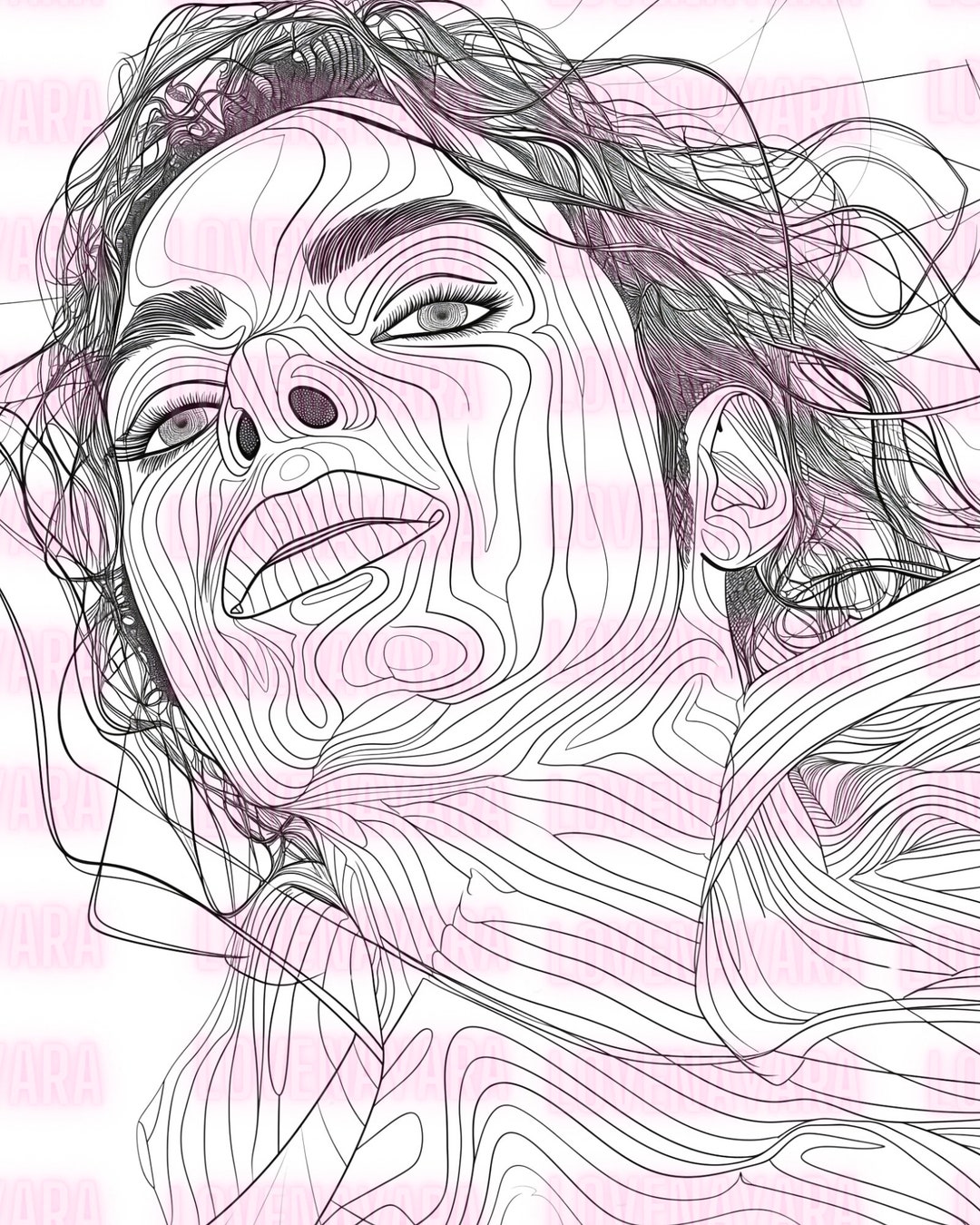 Michael Jackson Line Art, Printable Michael Jackson Art, Minimalist ...