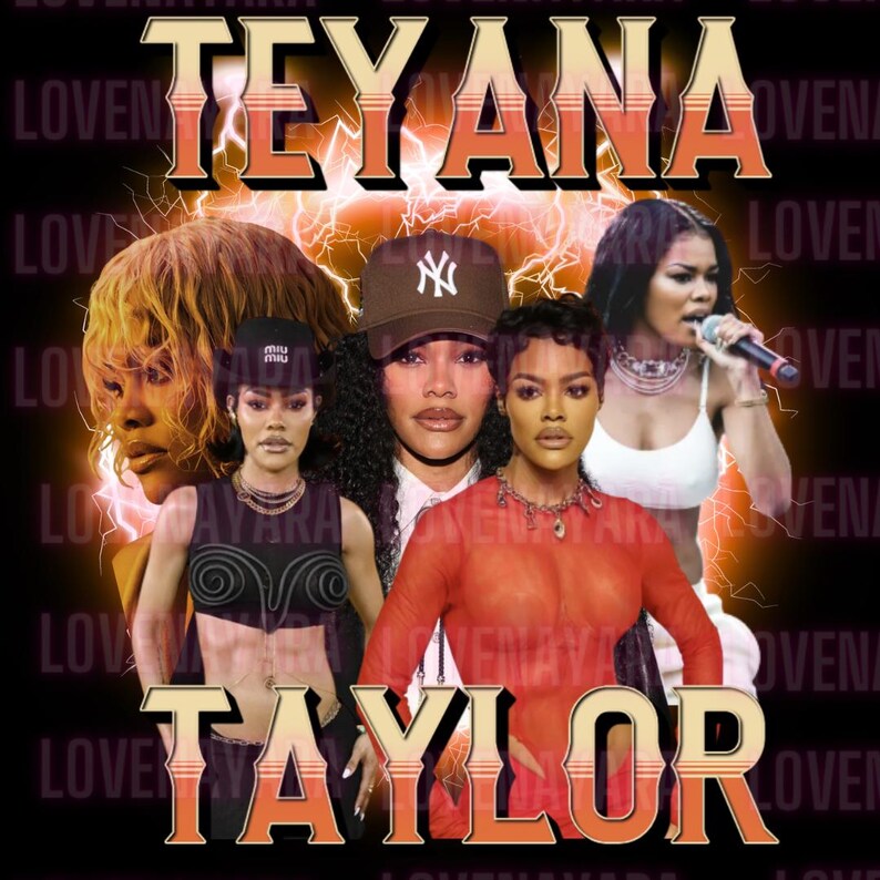 Teyana Taylor PNG + SVG | Digital Rap Tee Design | Retro Hip Hop ...