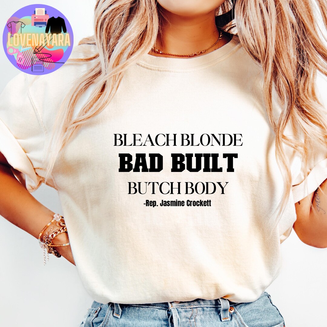 Bleach Blond Bad Built Butch Body, Jasmine Crockett, Texas PNG, Texas ...