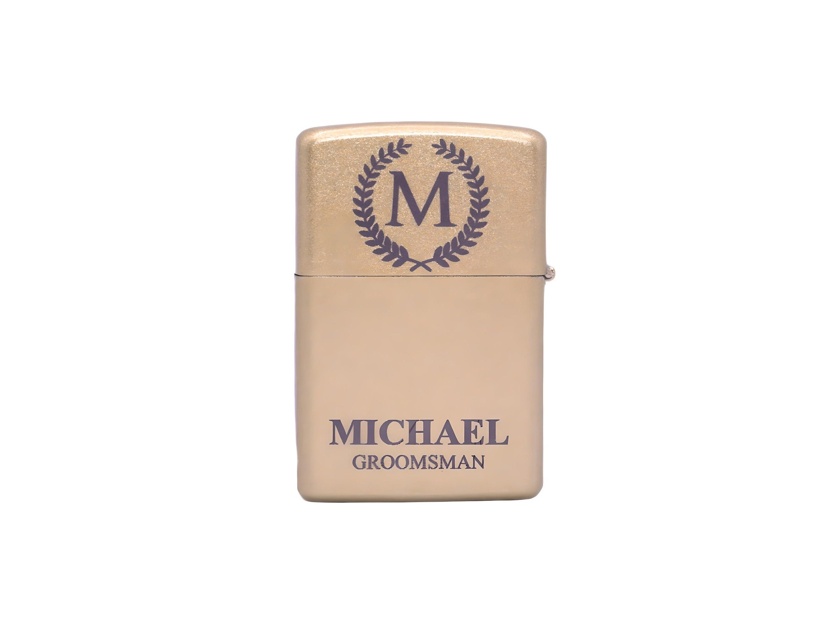 Personalized Engraved Lighter Custom Initial Groomsman Gift Bachelor ...