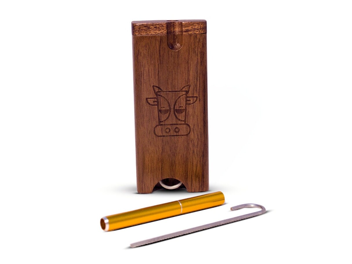 2nd Edition Wood Dugout Stash Box Set With Brass One Hitter Pipe ...