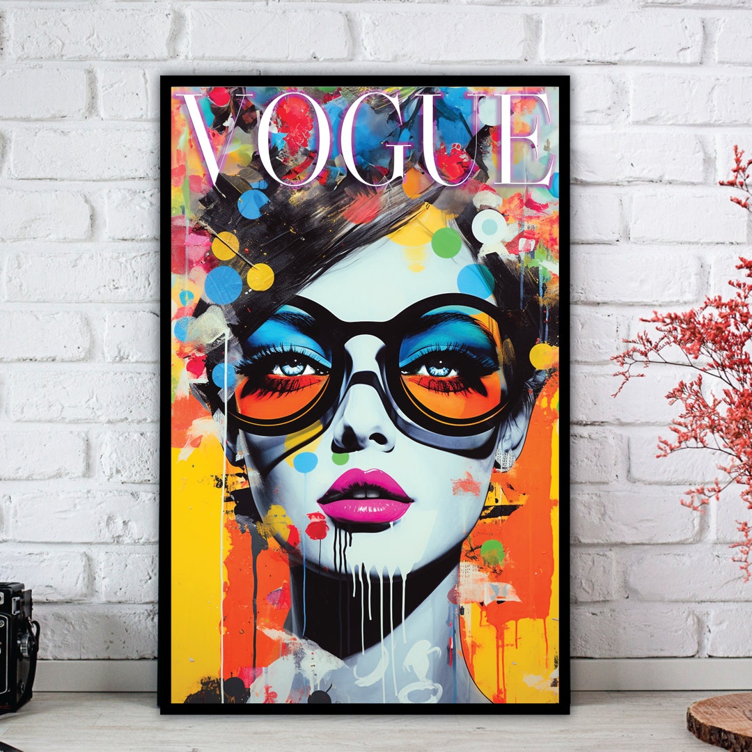 Retro Magazine Cover Art, Preppy Wall Art, Preppy Room Decor, Preppy ...