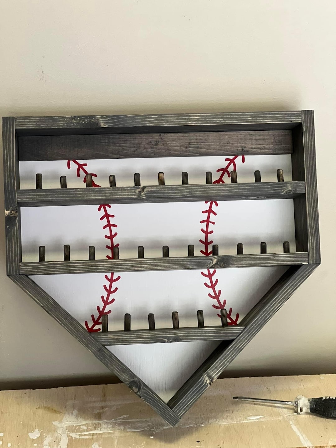 Homeplate Baseball Display W/ Custom Back - Etsy