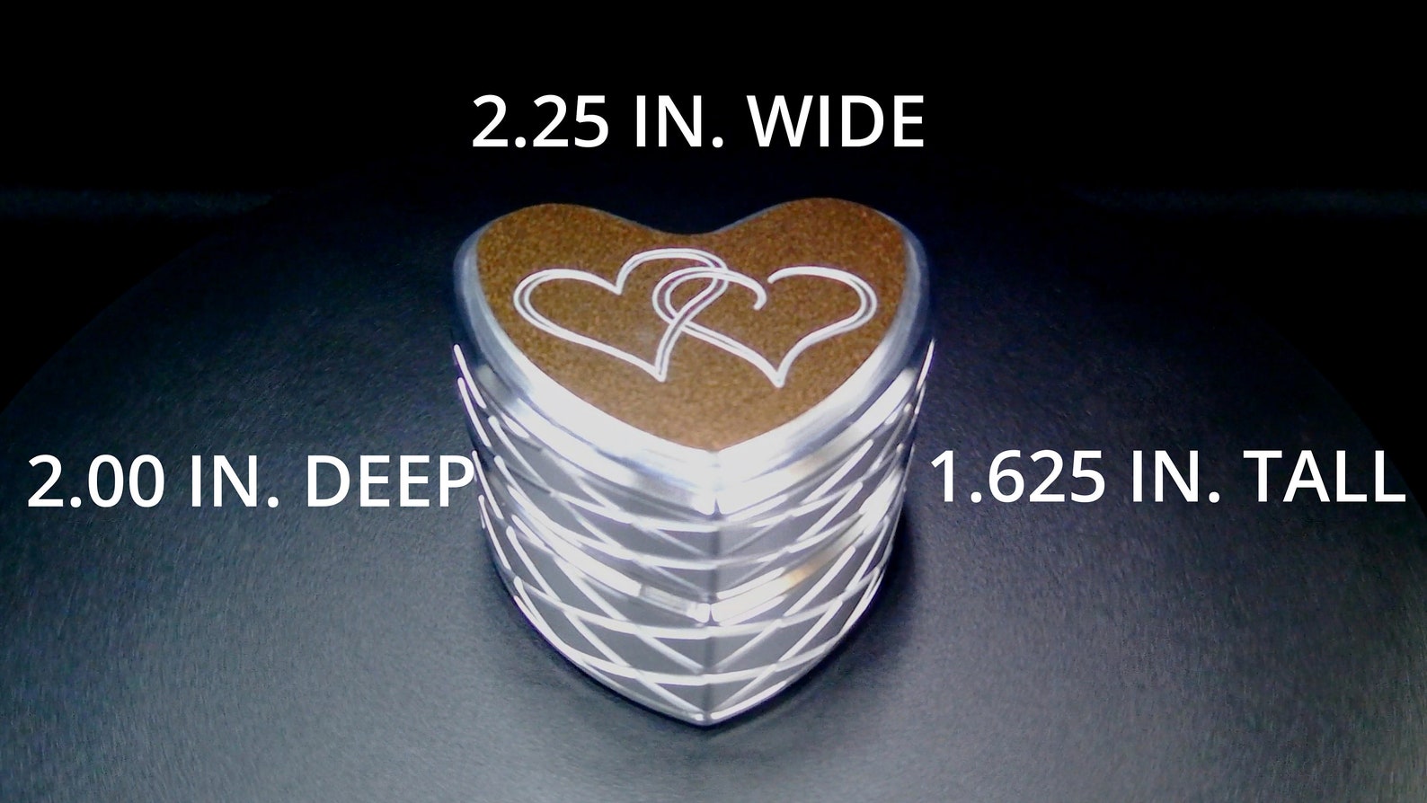 Heart Shaped Aluminum Engagement Ring Box - Etsy