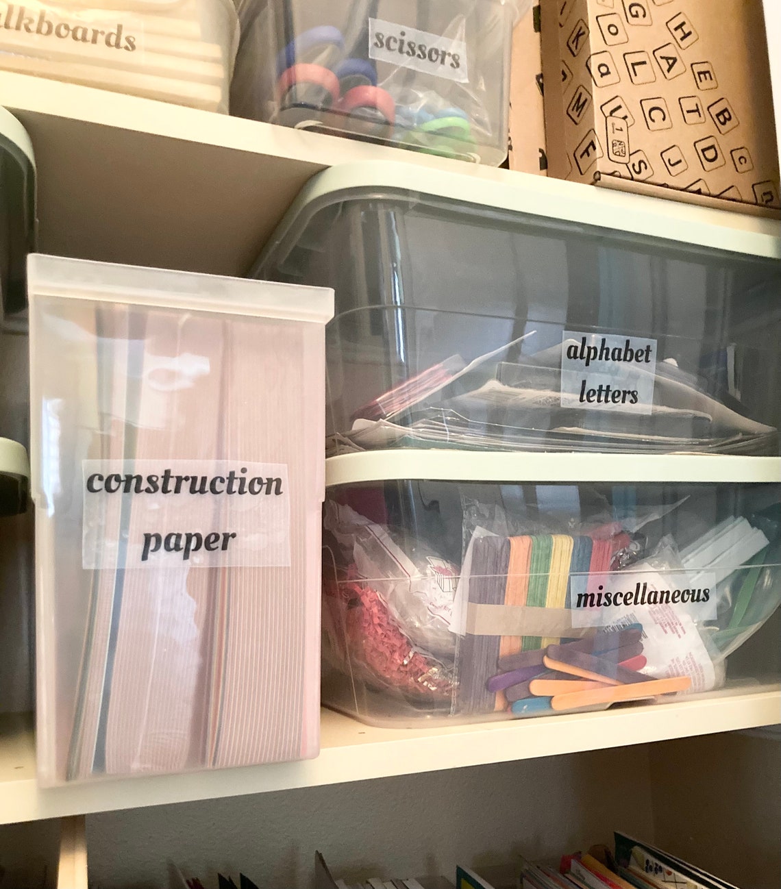 Craft Room Storage Organization Printable Labels, Printable Labels for ...