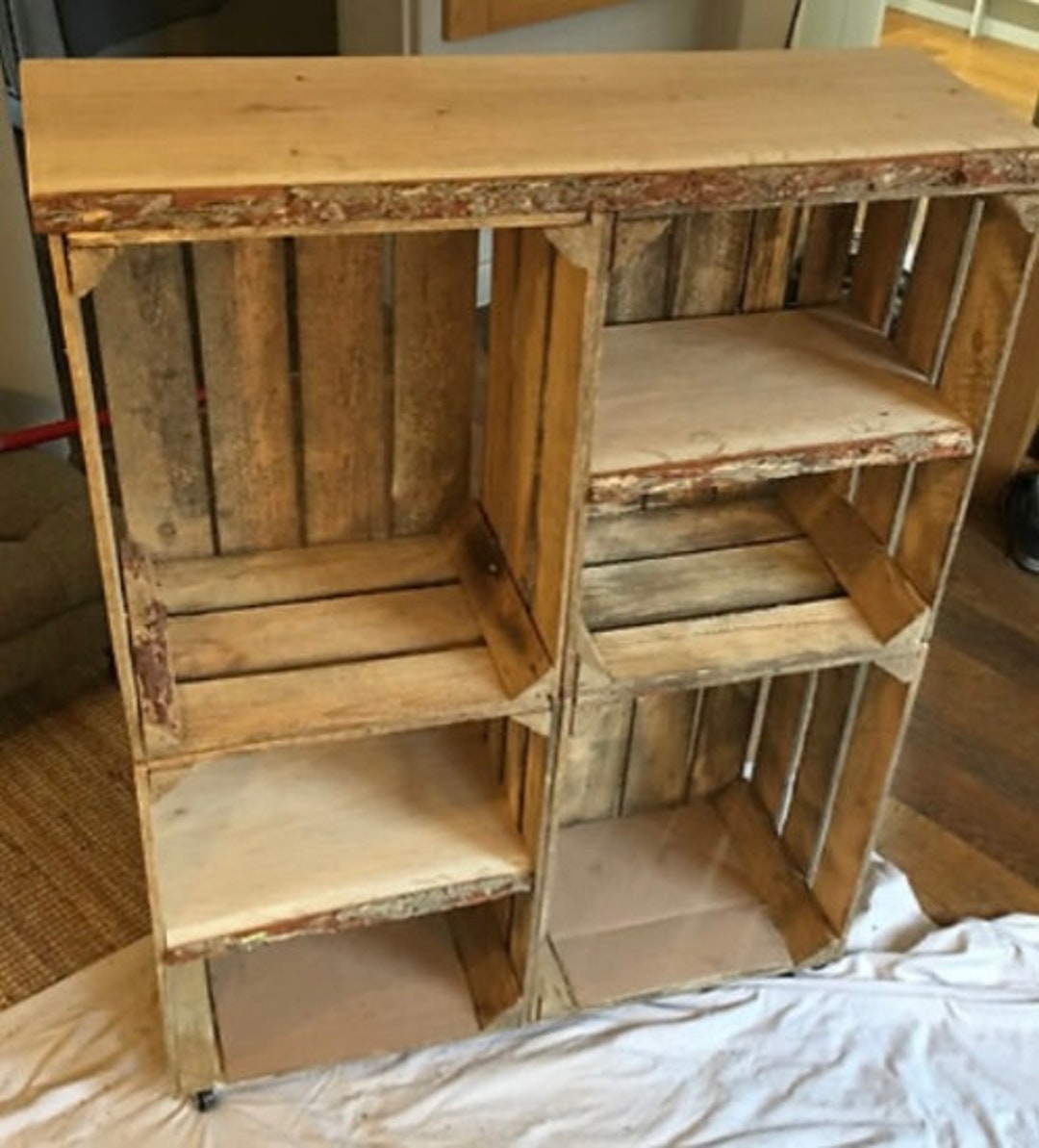 Wooden Log Bookcase - Etsy