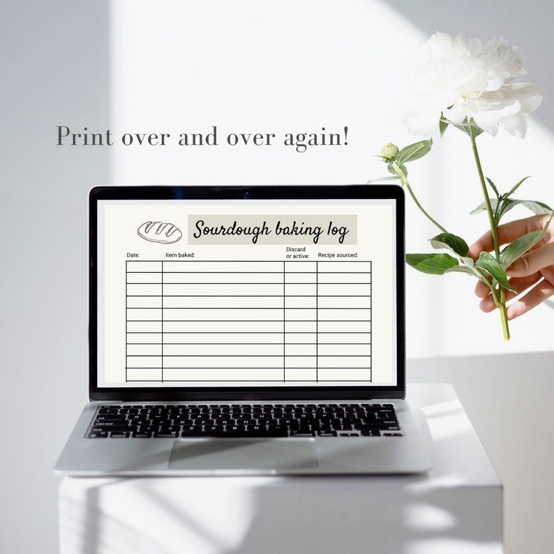 Sourdough Feeding Log, Sourdough Baking Log Printable, Bakers Gift - Etsy