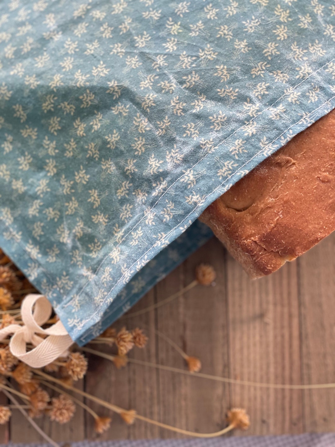 Beeswax Bread Storage Bag, Sourdough Bread Bag, Beeswax Reusable Lined Bag, Foraging Bag ...