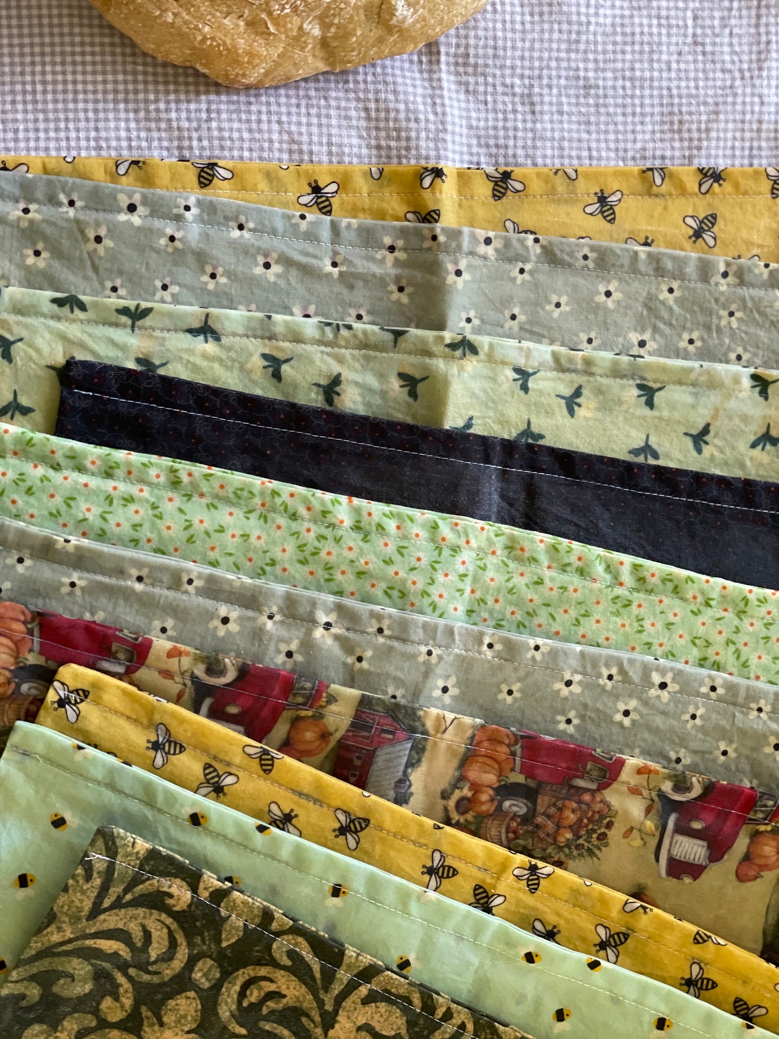 Bulk Beeswax Bread Storage Bags Bundle, Micro Sourdough Bakery, Bread ...