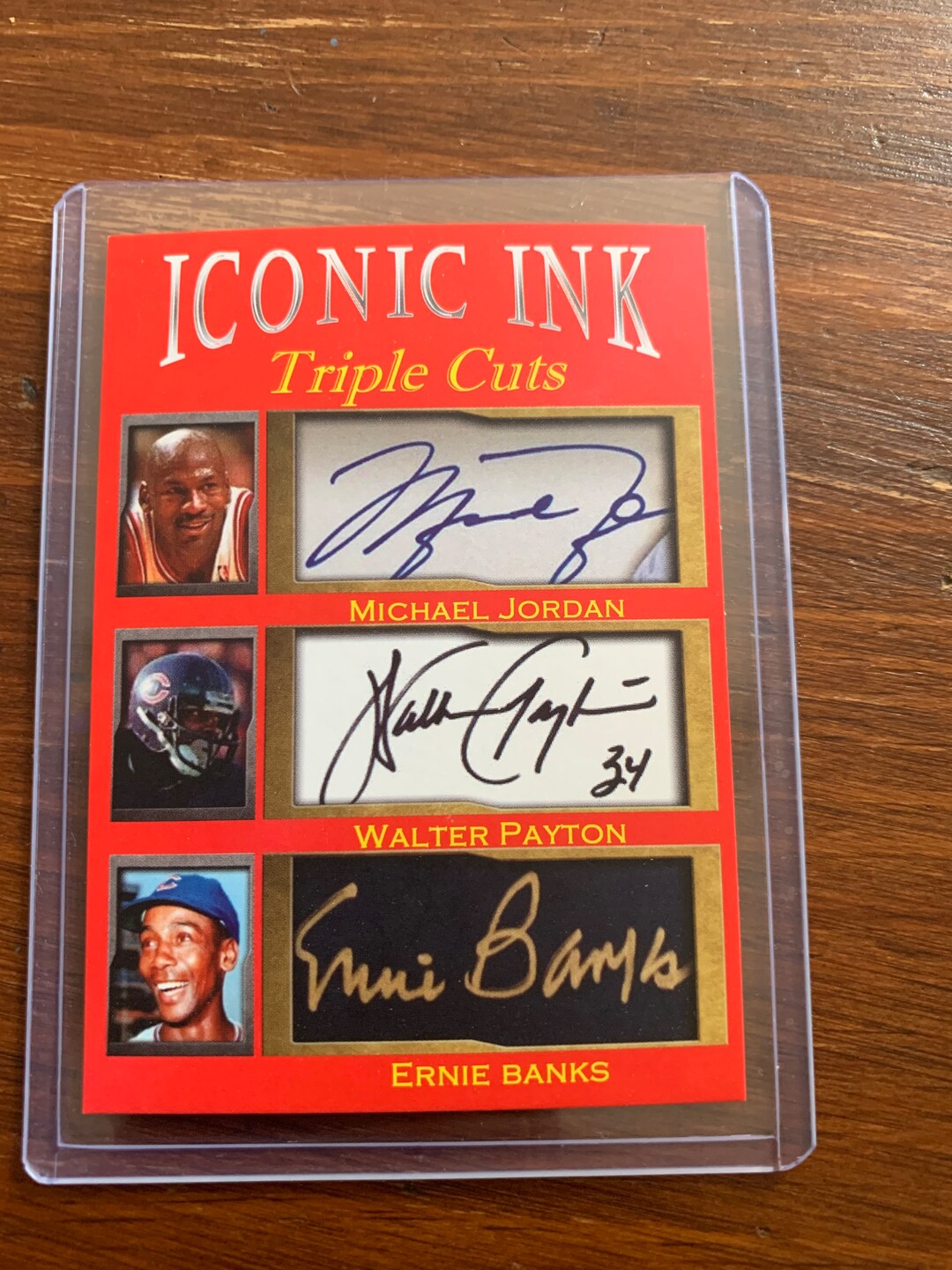 Iconic Ink Michael Jordan Walter Payton Ernie Banks Chicago Greats W ...