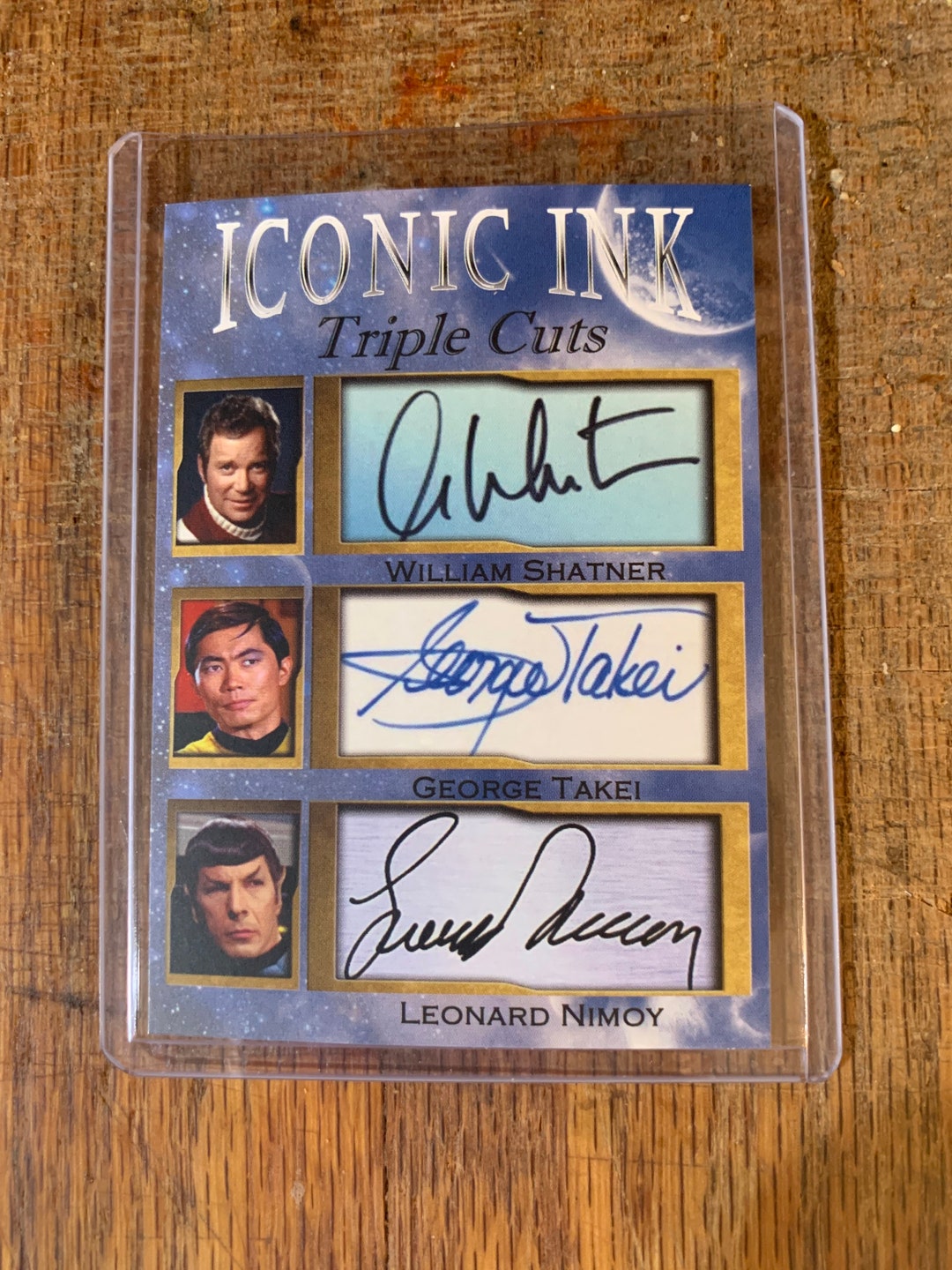 Star Trek Iconic Ink Trading Card W/ William Shatner George Takei ...