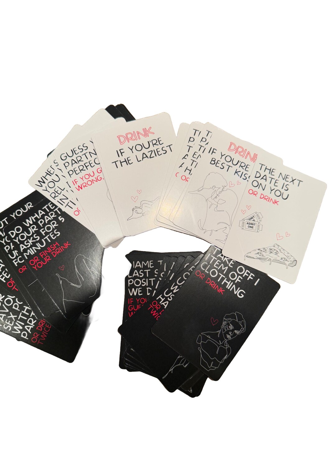 Couples Date Night Gaming Cards Date Cards Drinking Game Cards 50 Cards ...