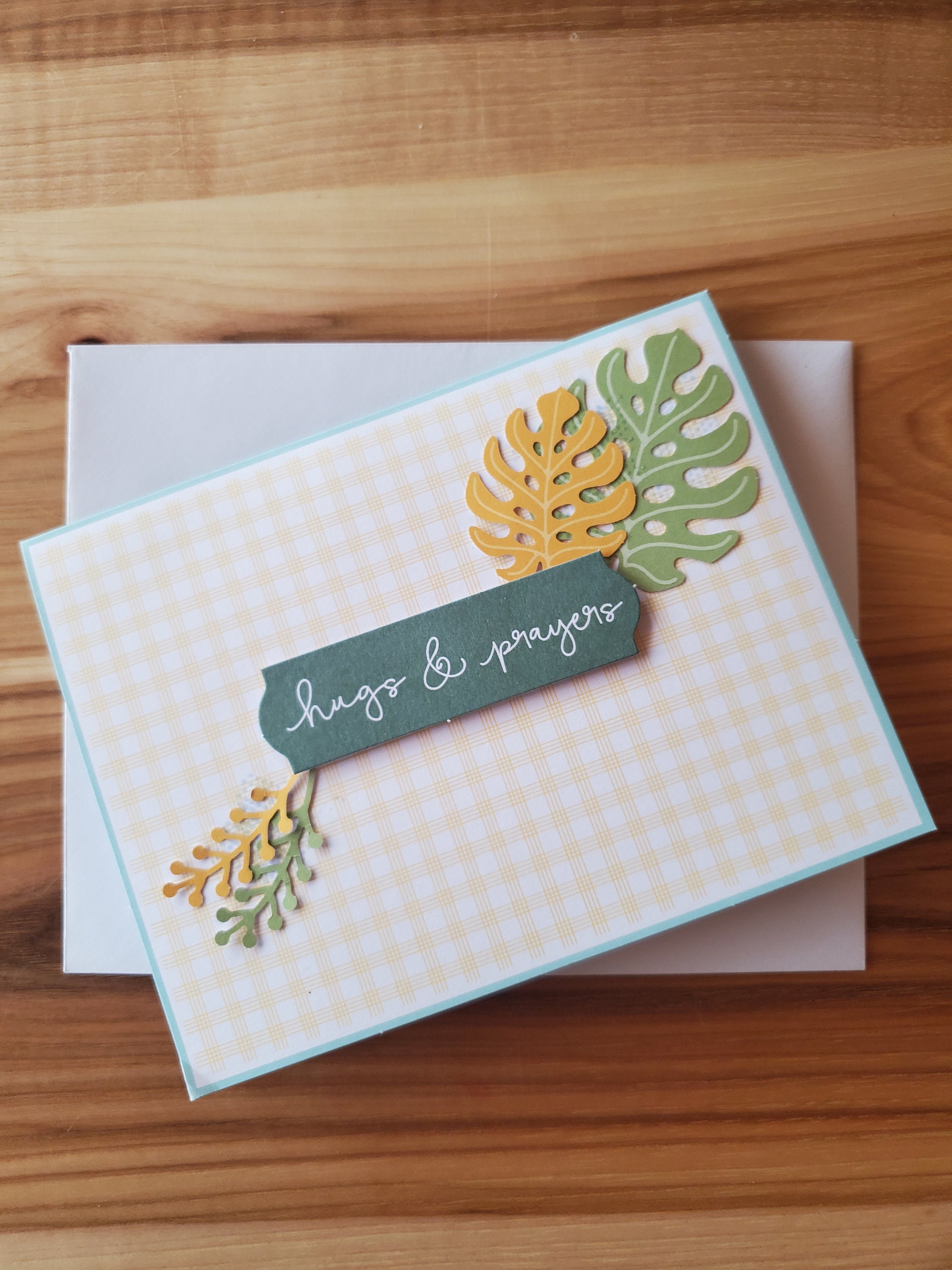 Hug & Prayers Sympathy Card - Etsy
