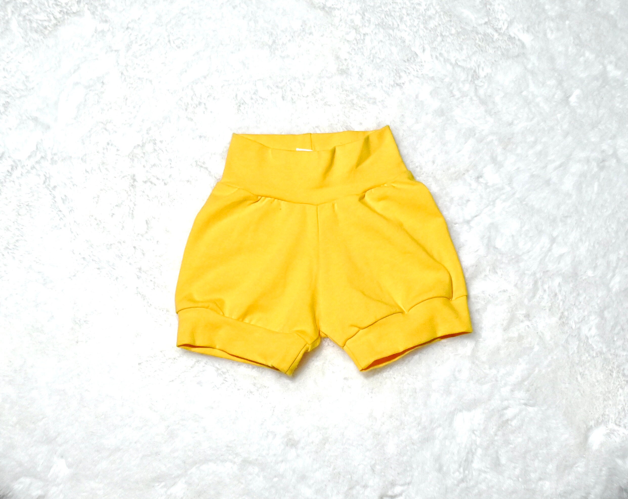 Yelllow Shorties Outfit, Crop Top, Hair Accessories, Baby Girl Outfit ...