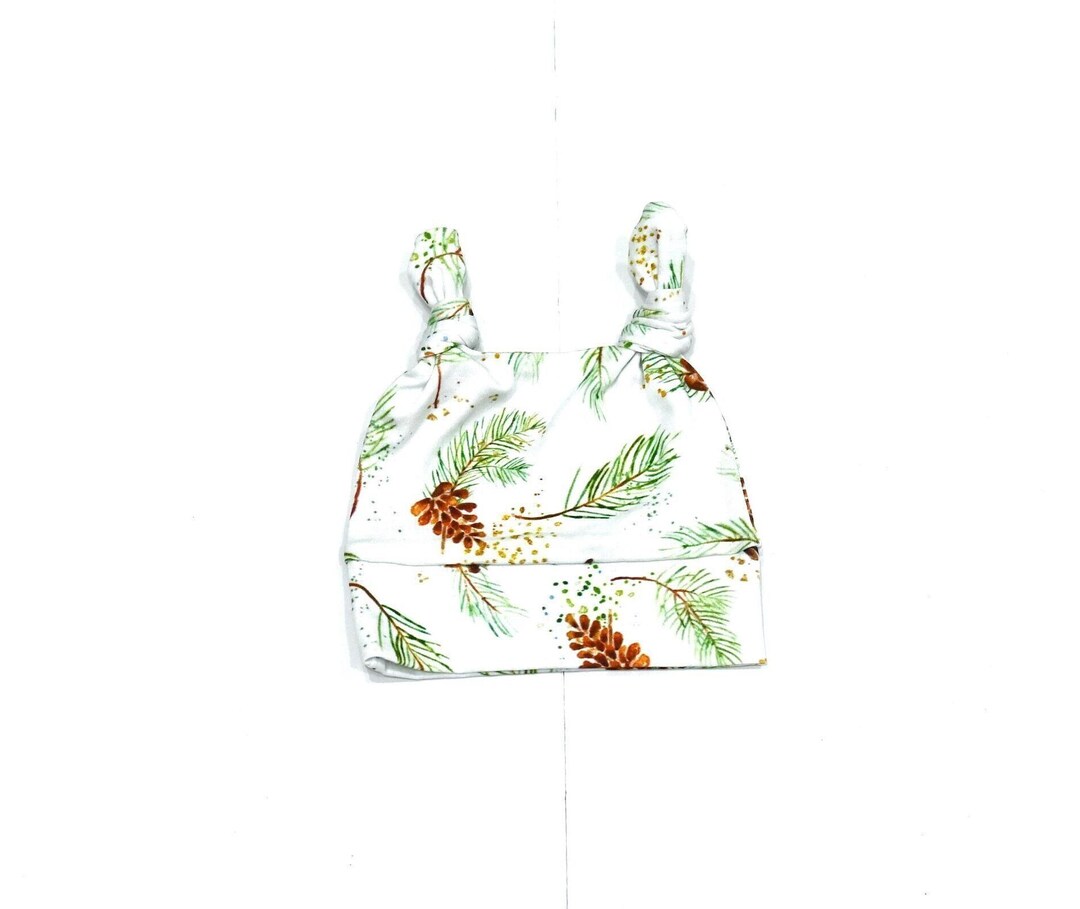 Baby Toddler Double Knot Pine Cone Hat, Newborn Hat, Take Home Hat ...