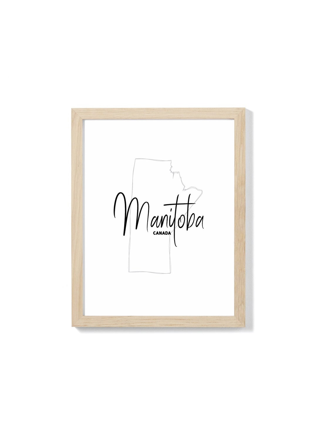 Manitoba Digital SVG Vector - Manitoba Map Poster, Map of Manitoba Art ...