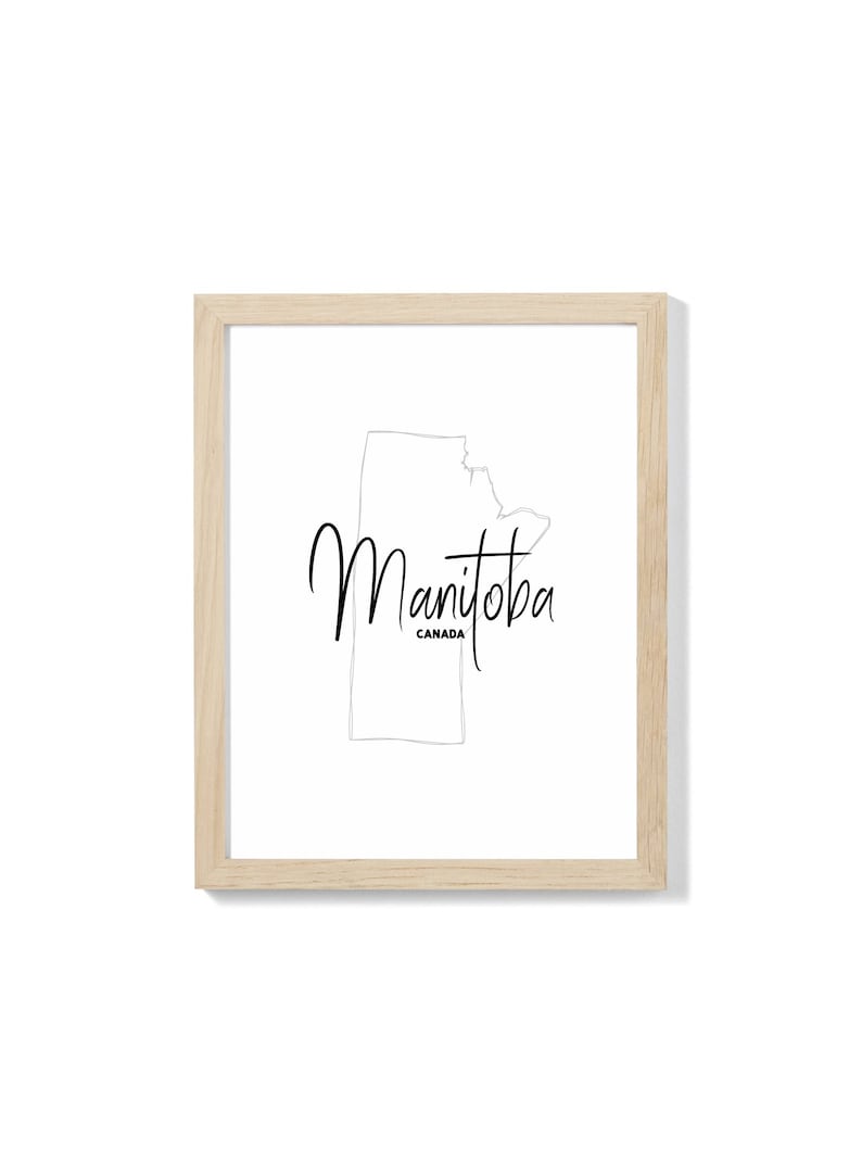 Manitoba Digital SVG Vector - Manitoba Map Poster, Map of Manitoba Art ...