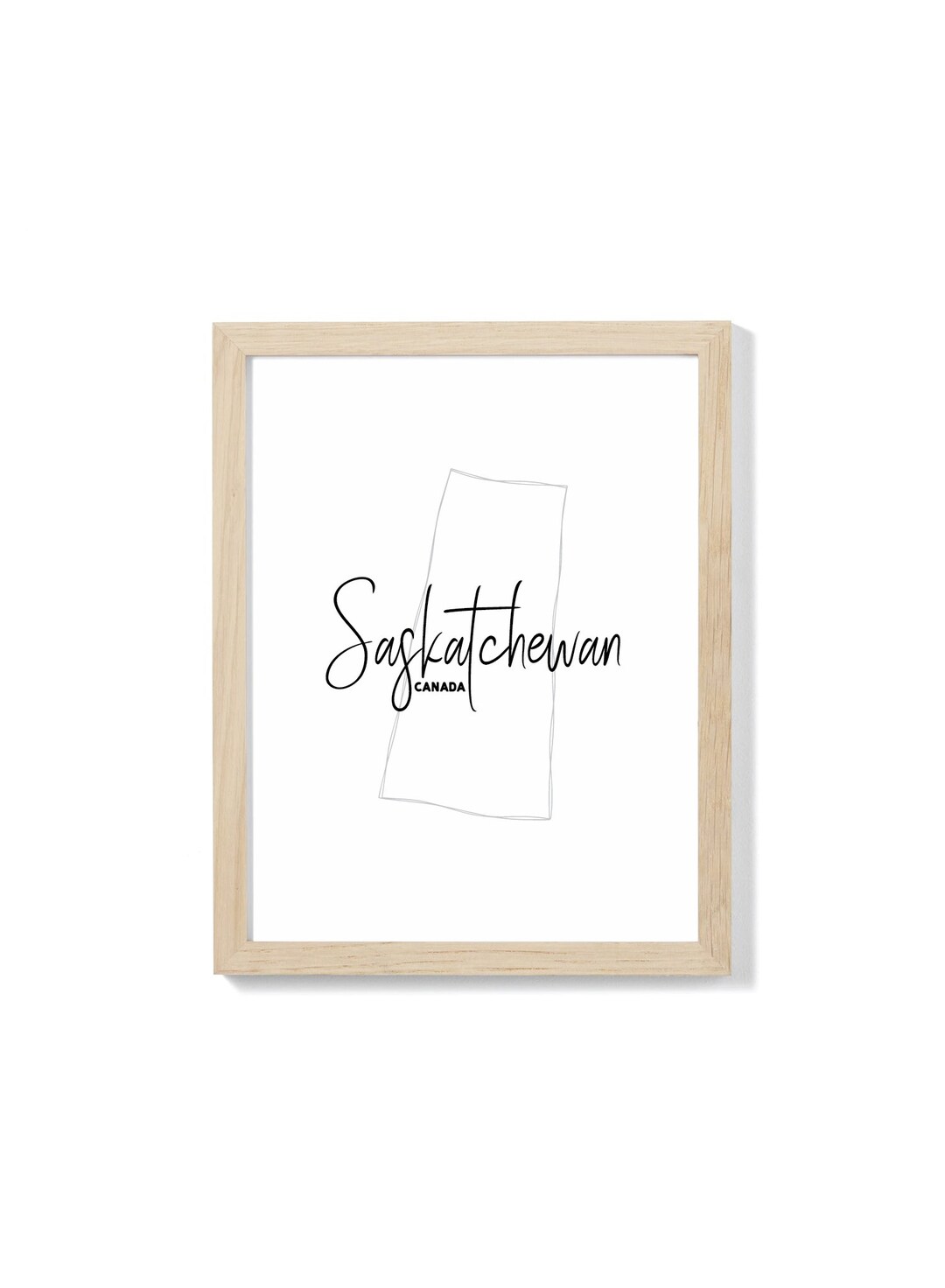 Saskatchewan Digital SVG Vector - Saskatchewan Map Poster, Map of ...