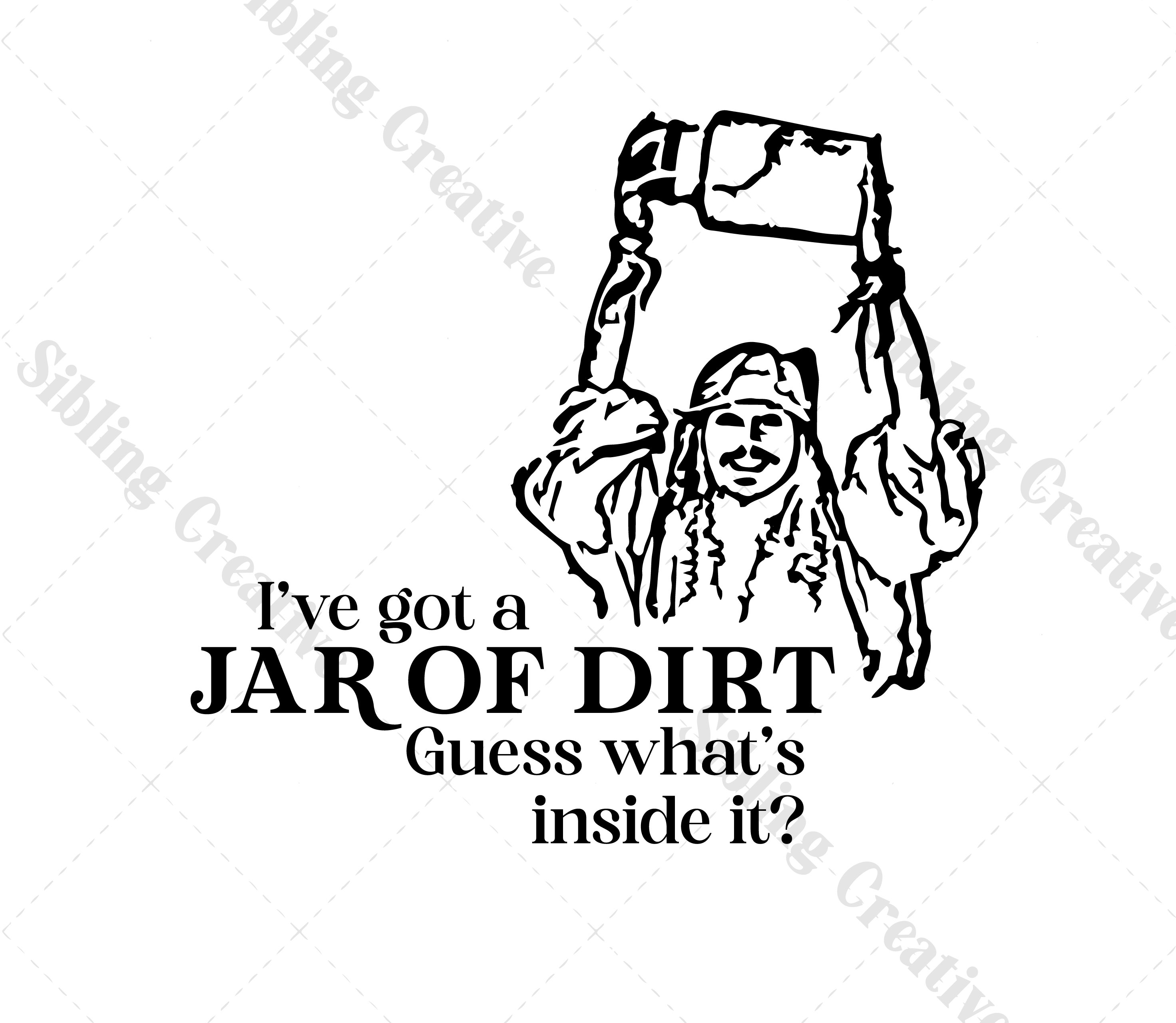 I've Got a Jar of Dirt SVG Vector Graphic - Johnny Depp, Justice for ...