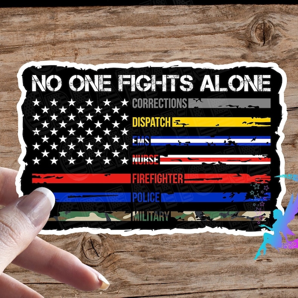 No One Stands Alone Flag Decal - Etsy