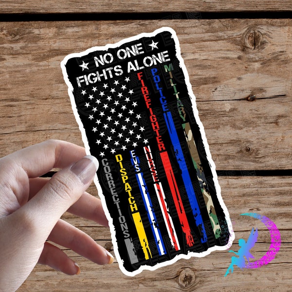 No One Stands Alone Flag Decal - Etsy