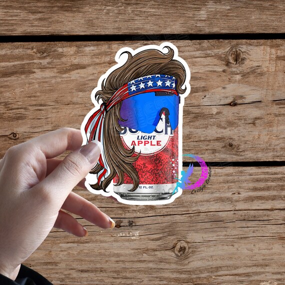 Mullet Beer Can Sticker Bush Light Apple Special Edition | Etsy
