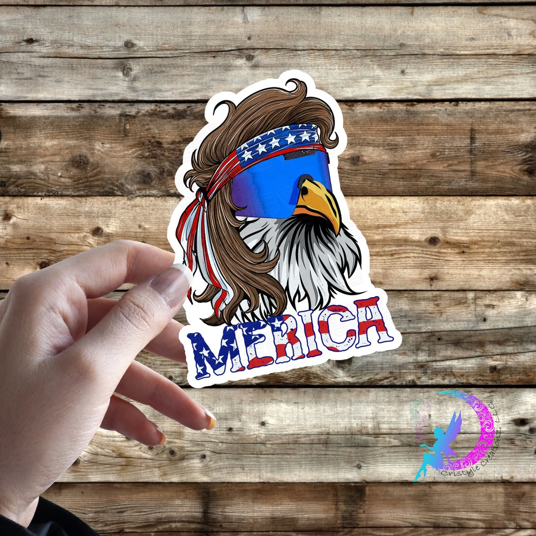 Mercia Eagle With Mullet, Wearing Sunglasses - Patriotic Fan Art ...