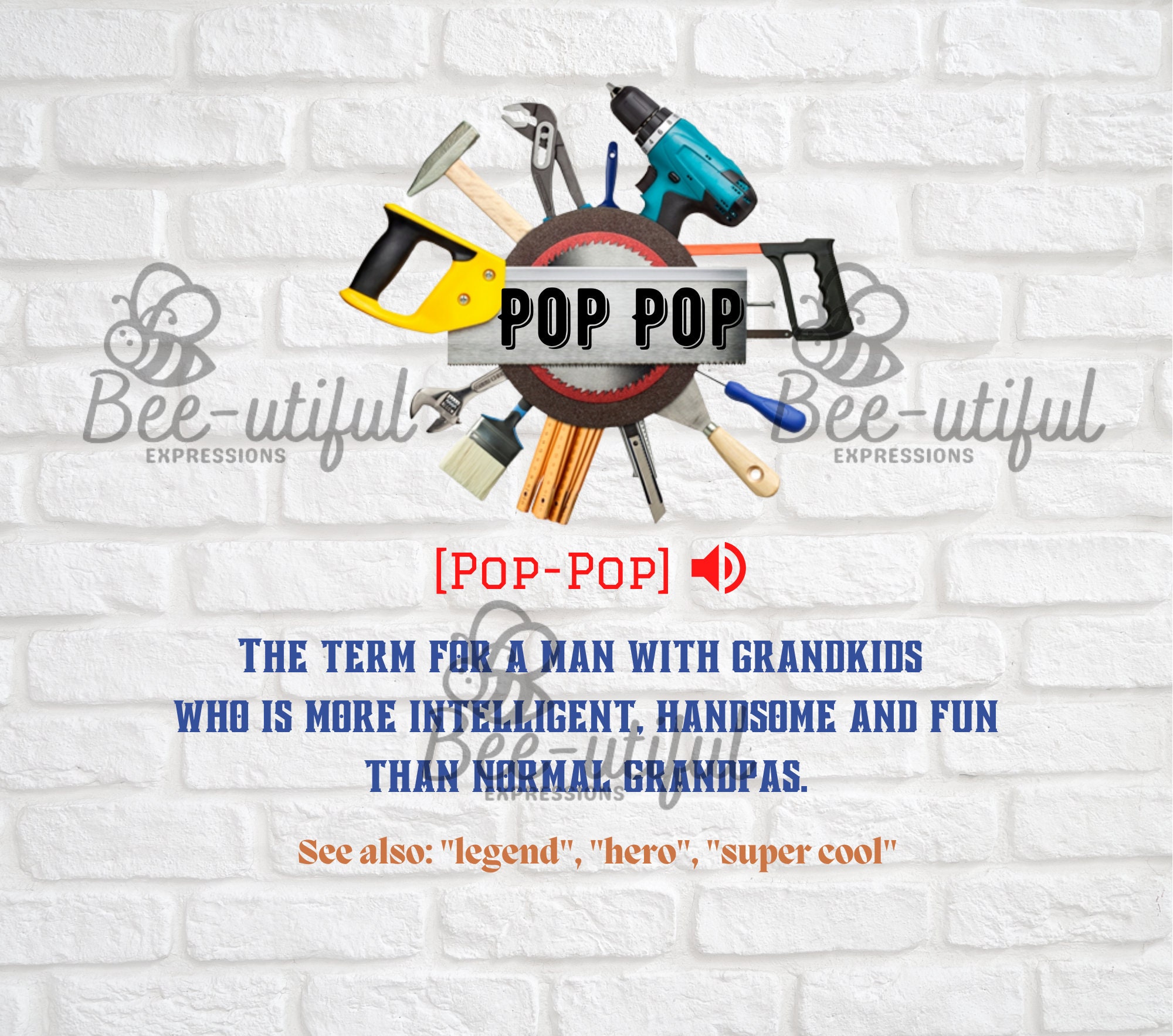 Pop-pop Sublimation Tumbler Design - Etsy