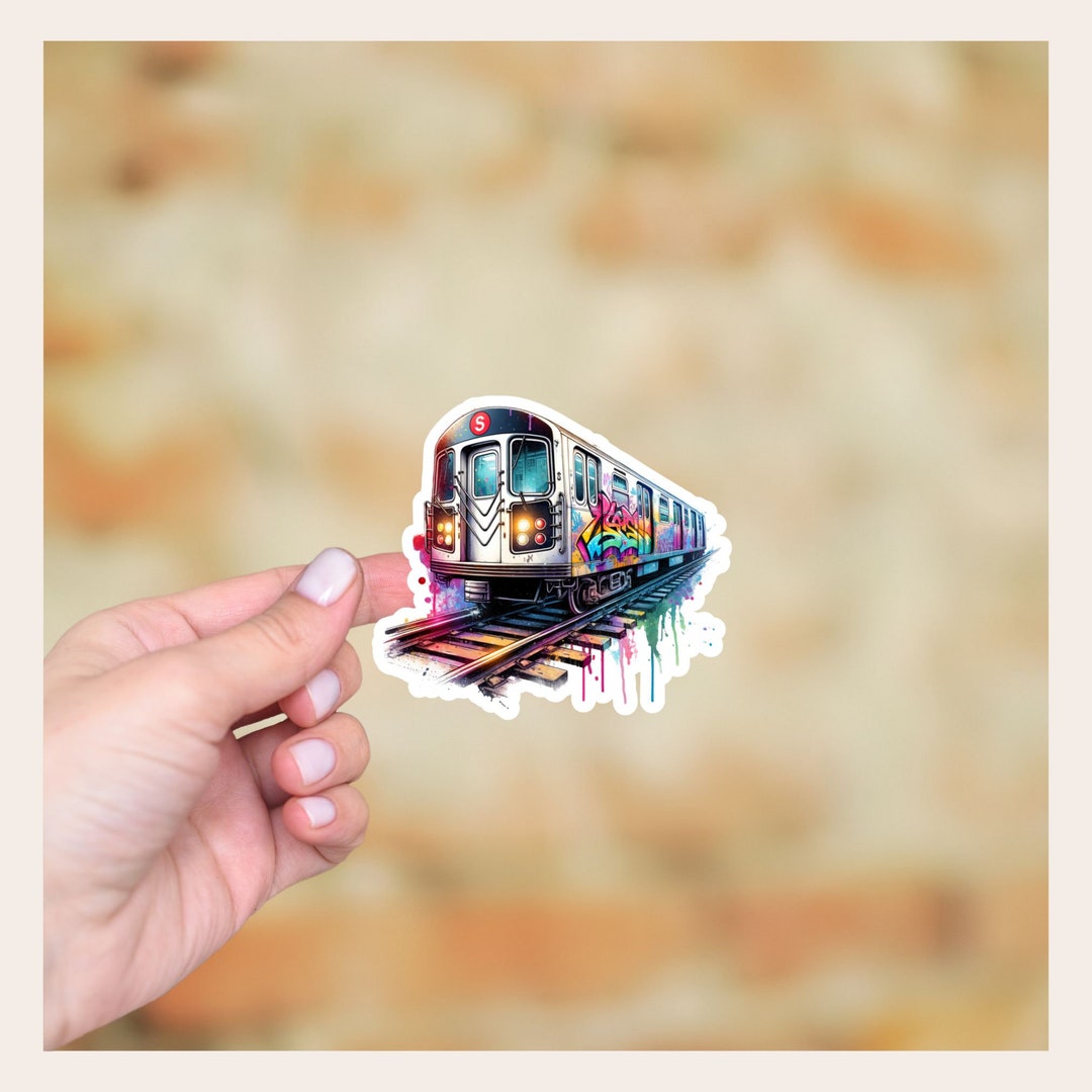 Artful New York Gift Subway Sticker, New York Lover Gift Travel Sticker ...
