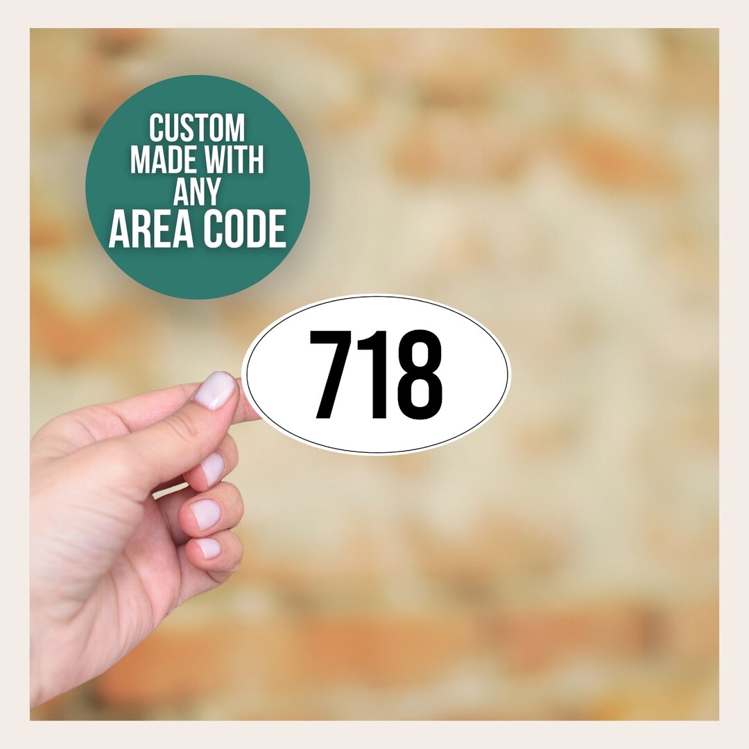 Custom Area Code City Stickers, 718 New Yorker, Moving Sticker, Moving ...