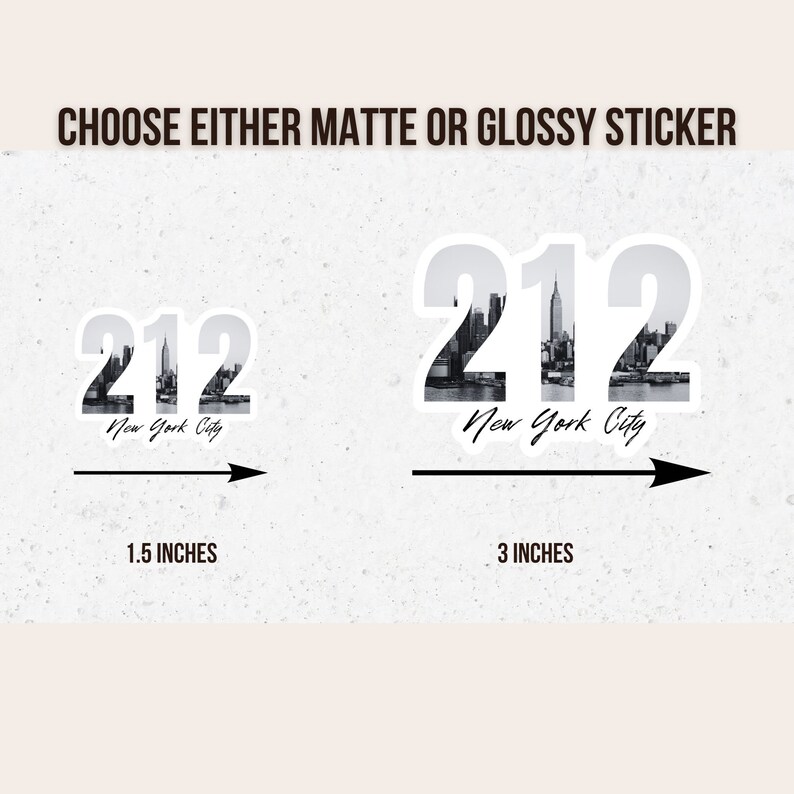 NYC 212 Area Code Sticker, Artful Photographer NY Lovers Gift, New York ...