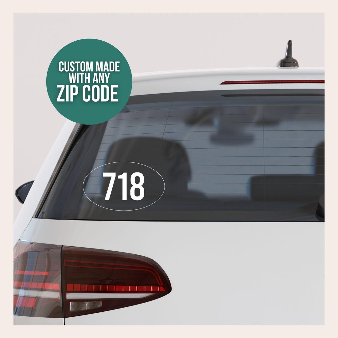 Custom Area Code Numbers Decal, 718 New York City Lover Gift, House ...
