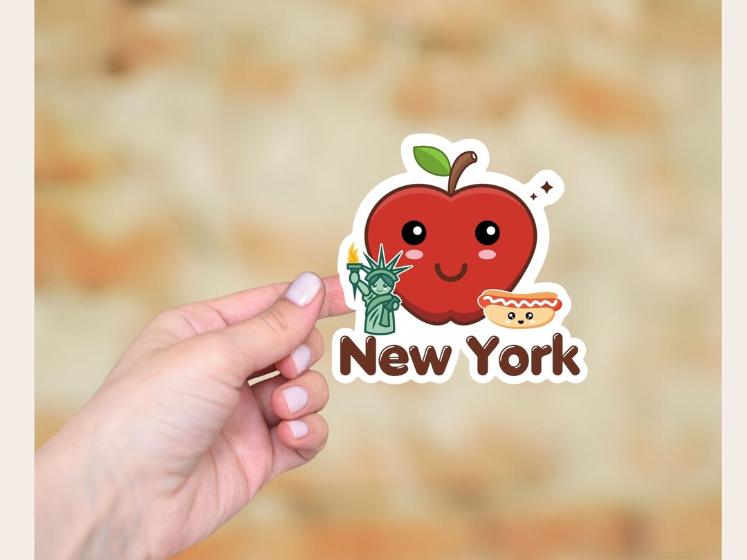 New York Kawaii Stickers Statue of Liberty New York Sticker - Etsy